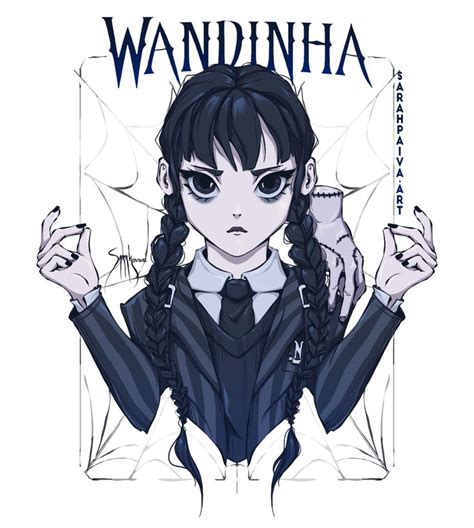 Wandinha Addams Wednesday Addams Sarah Paiva Artwork Artist Wednesday Addams