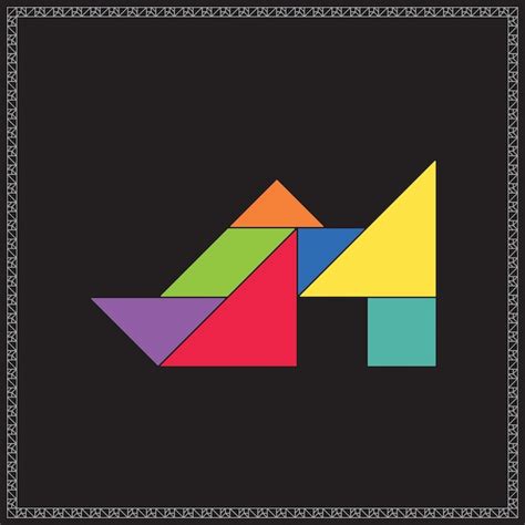 Premium Vector Tangram Puzzle Clog Vector Colorful Geometric Illustration