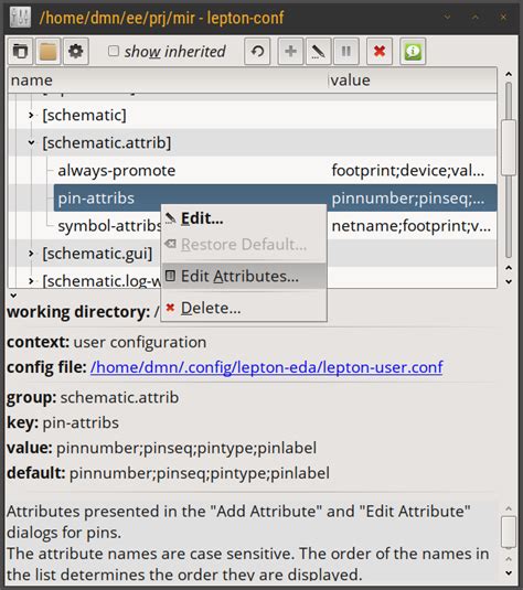 Lepton Conf Lepton EDA Configuration Utility