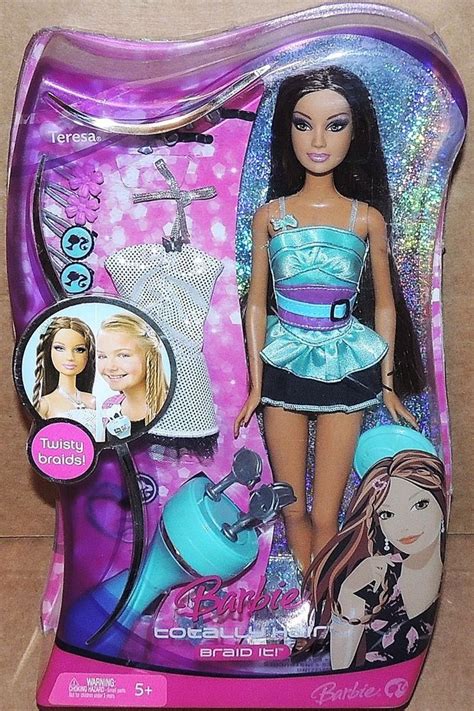 Barbie Teresa Totally Hair Braid It Doll Playset Twisty Braids Brunette
