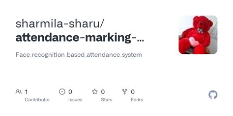 GitHub Sharmila Sharu Attendance Marking System Using Py Opencv Face