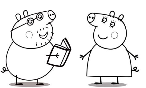 свинка пеппа раскраска раскраска распечатать бесплатно или скачать