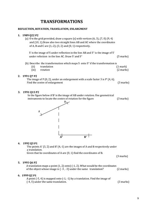 Solution Transformations Questions Studypool