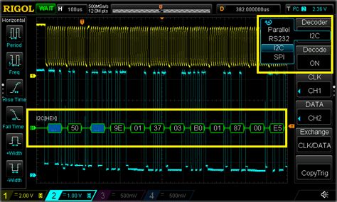 I2c Debugging With A RIGOL DS1054Z Oscilloscope Trigger And Decode Element14 Community