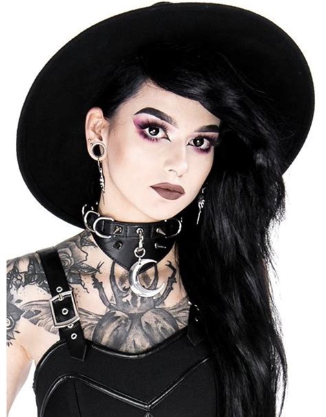 Gothic Choker Moon En D Ring Collar Restyle Boutique Trukado