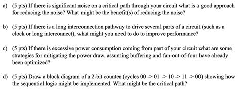 Solved A 5 Pts If There Is Significant Noise On A