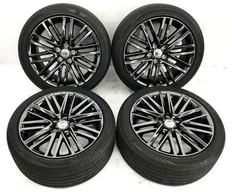 【傷や汚れあり】4本セット 18インチ Toyota 純正 ホイール 188j 114 3 5h 40 ブラックスパッタリング ブリヂストン