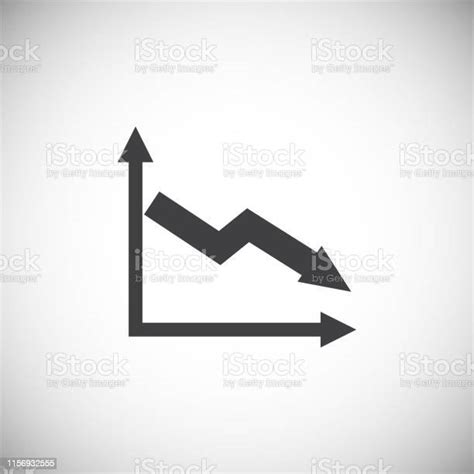 그래픽 및 웹 디자인에 대한 배경에 차트 아이콘을 아래로 간단한 그림 웹 사이트 버튼 또는 모바일 앱에 대한 인터넷 개념 기호입니다 0명에 대한 스톡 벡터 아트 및 기타