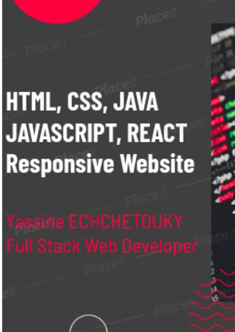 Create Responsive Websites In Javascript Html Css React By Yassineechch Fiverr