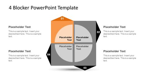4 Blocker Powerpoint Template Slidemodel