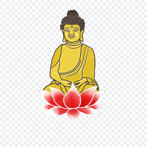 석가모니 불상 일러스트 불교 석가모니 요소 Png 일러스트 및 Psd 이미지 무료 다운로드 Pngtree