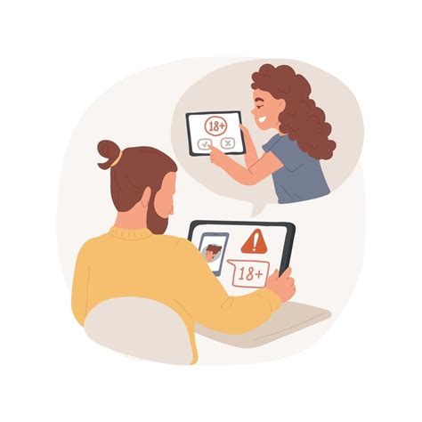 Adult Content Parental Alert Isolated Cartoon Illustration Vector Art At Vecteezy