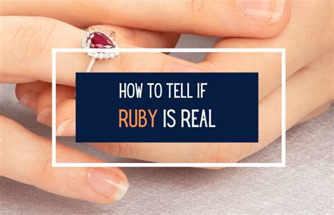 How To Tell If A Ruby Is Real Practical Tips And Tests Jewelry Guide