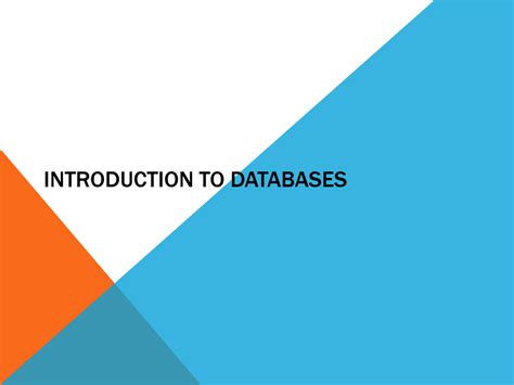Class 01 Lecture Note 1 Introduction To Databases Class Information