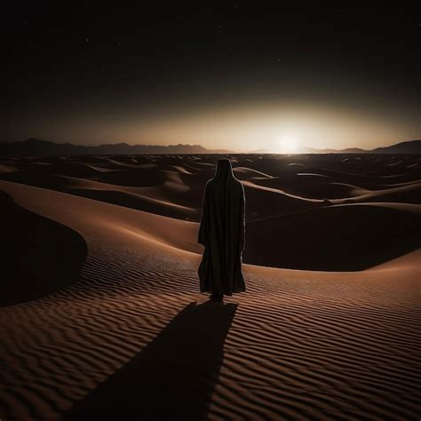 Eternal Dunes Finding Beauty In The Silence Of The Desert Premium Ai Generated Image