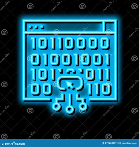Cross Site Scripting Neon Glow Icon Illustration Stock Vector