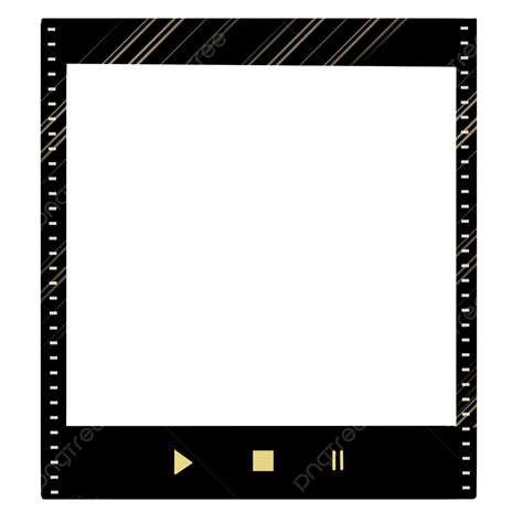 필름 레트로 일러스트 블랙 포토 프레임 나무 장식 틀 직사각형 틀 영화 Png 일러스트 및 Psd 이미지 무료 다운로드