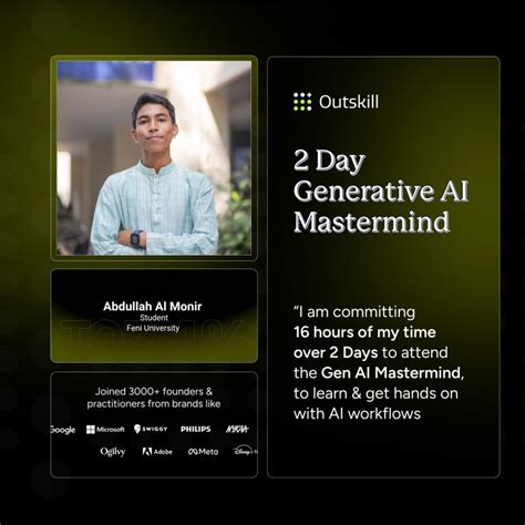 Abdullah Al Monir On Linkedin Generativeai Ailearning Outskill