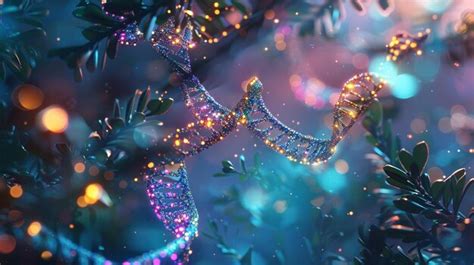 Generate An Abstract 3d Visualization Of Gene Expression Processes With Dna Sequences Unfolding