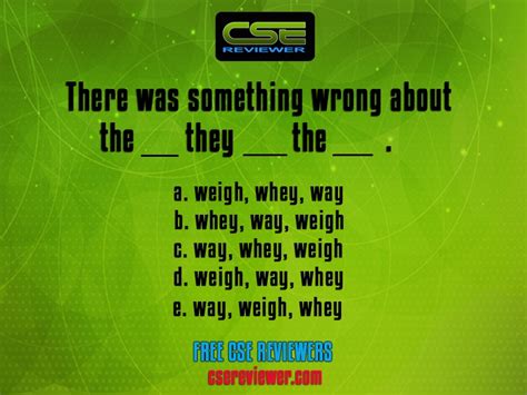 Cse Reviewer Ph 📣homophones Time Dont Forget To View