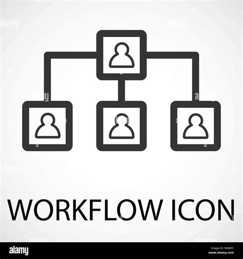 Simple Workflow Line Art Icon Vector Stock Vector Image Art Alamy