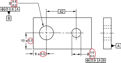 Drawing With Tolerances Geometric Tolerancing Technical Drawing