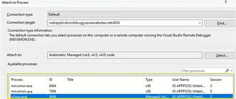 C Azure Remote Debugging In Vs With Scaled Out Application Stack