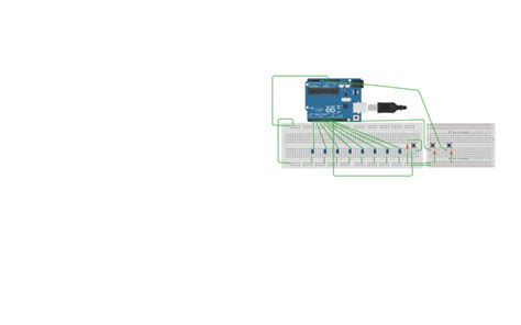 Circuit Design Percobaan 4 1 Blinking Bidirectional Strafe Led System By Ian Tinkercad