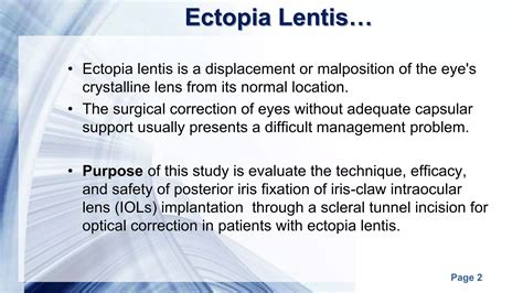 Save The Titanic Iris Fixated Iols In The Management Of Ectopia Lentis
