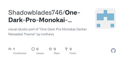 Github Shadowblades746one Dark Pro Monokai Darker Reloaded Vstheme