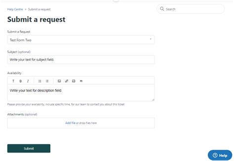 Prefill And Hide Subject And Description Fields Of Specific Form On New Request Template Zendesk