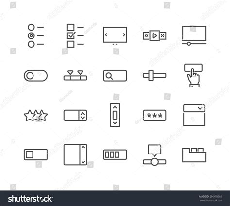 Simple Set Ui Elements Related Vector Stock Vector Royalty Free 560970685 Shutterstock