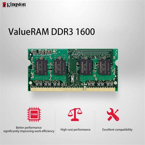 ของแท้ Kingston แรมหน่วยความจําแล็ปท็อป โน้ตบุ๊ก Ddr3 Ddr3l 2gb 4gb 8gb 1066 1333 1600mhz 1 35v