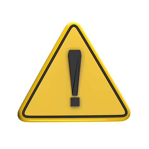 Warning 3d Icon Illustration 25092312 Png