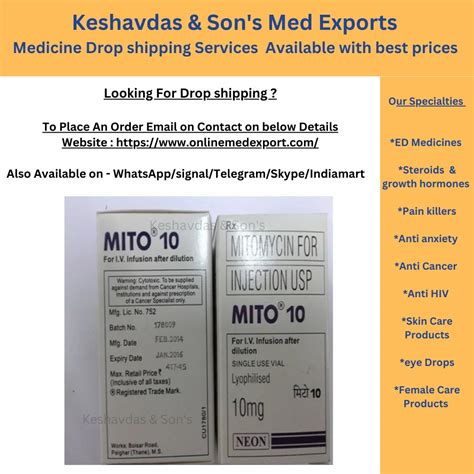 Neon Mitomycin 10 Mg Injection At Rs 593vial In Nagpur Id 2849364412791