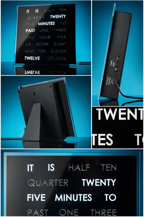 LED Word Clock Displays The Time As Text LED Word Clock Displays The Time As Text