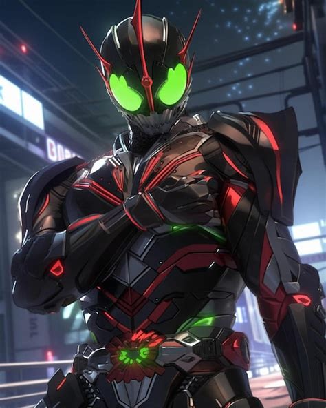 Premium Ai Image A Photo Of The Character Kamen Rider