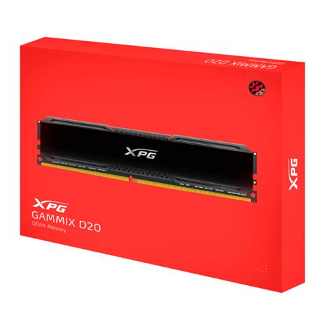 XPG Announces The XPG GAMMIX D20 DDR4 Memory Module Featuring A Sleek Aesthetic With A High
