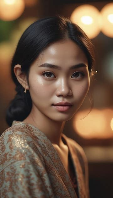 Premium Photo Beautiful Indonesian Girl Javanese Woman