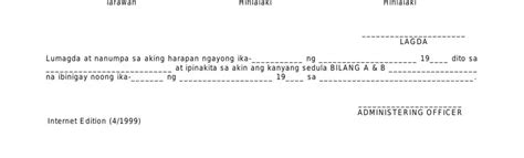 Sinumpaang Salaysay Form ≡ Fill Out Printable Pdf Forms Online