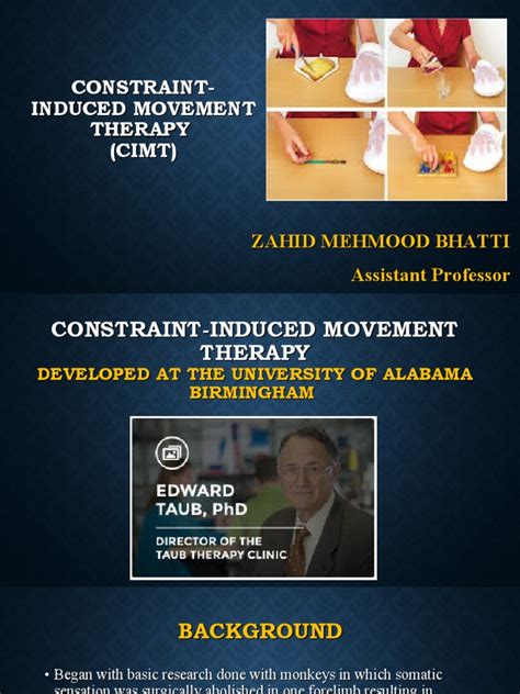 Constraint Induced Movement Therapy Pdf Clinical Medicine Nervous System