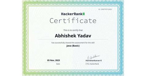 abhishek yadav on linkedin hackerrank skill certificate