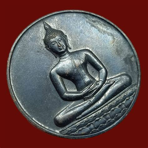 ปิดค่ะ ขอบคุณค่ะ เหรียญพระพุทธสิหิงค์ หลังภปร ที่ระลึกฉลอง 700 ปี ลายสือไทย ปี 2526 รายละเอียด