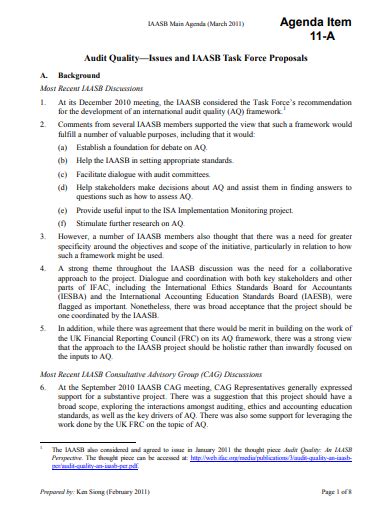 20 Audit Agenda Samples And Examples Free Pdf American Templates