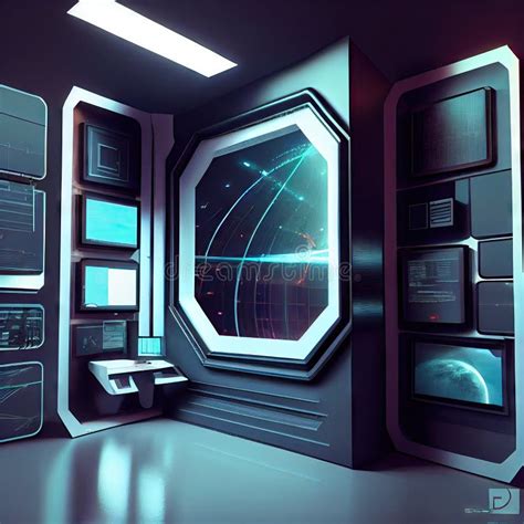 Modern Technocratic Interior Design With Screens And Installations Sci