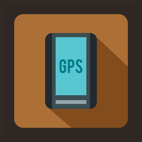 Global Positioning System Icon Flat Style 14624664 Vector Art At Vecteezy