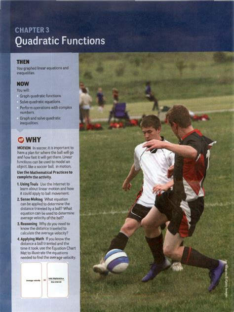 Hs Math Alg2 Chapter 3 Quadratic Functions Pdf Quadratic Equation Function Mathematics