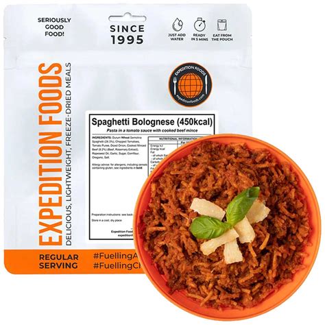 Expedition Foods Freeze Dried Spaghetti Bolognese 450kcal