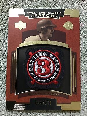 2004 Sweet Spot Classic Carl Yastrzemski Batting Title 3 Patch 150