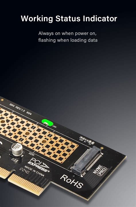 Zoerax Nvme Pro Adapter M Nvme Pro Ssd To Pcie Adapter Card Pcie Video Cards For Pc Sound